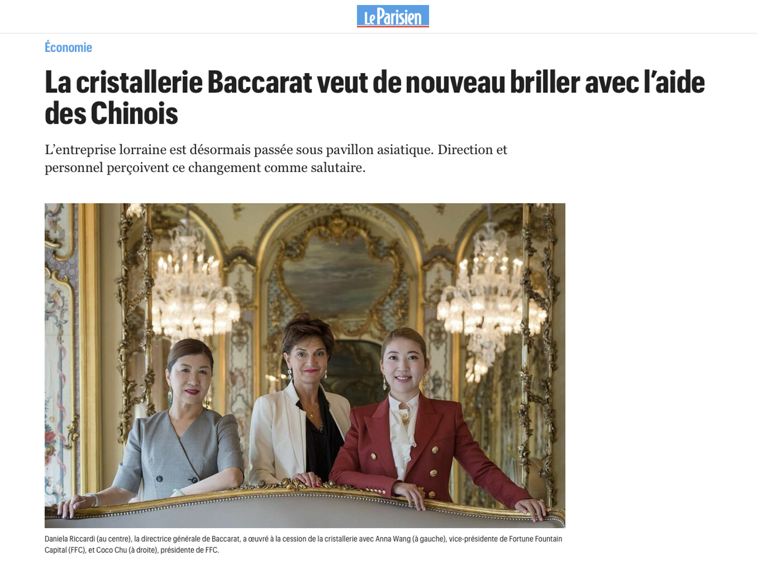 Portraits pour dossier de presse Baccarat